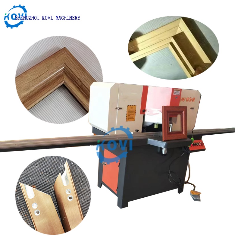 Automatic Double Head 45 Degree Wood Photo Frame Cutting Machine 45 ...