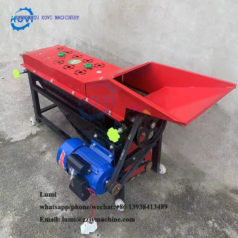 Corn husking machine