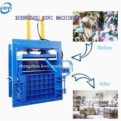Vertical Hydraulic Cardboard Box Baling Press Waste Paper Baler Machine ...